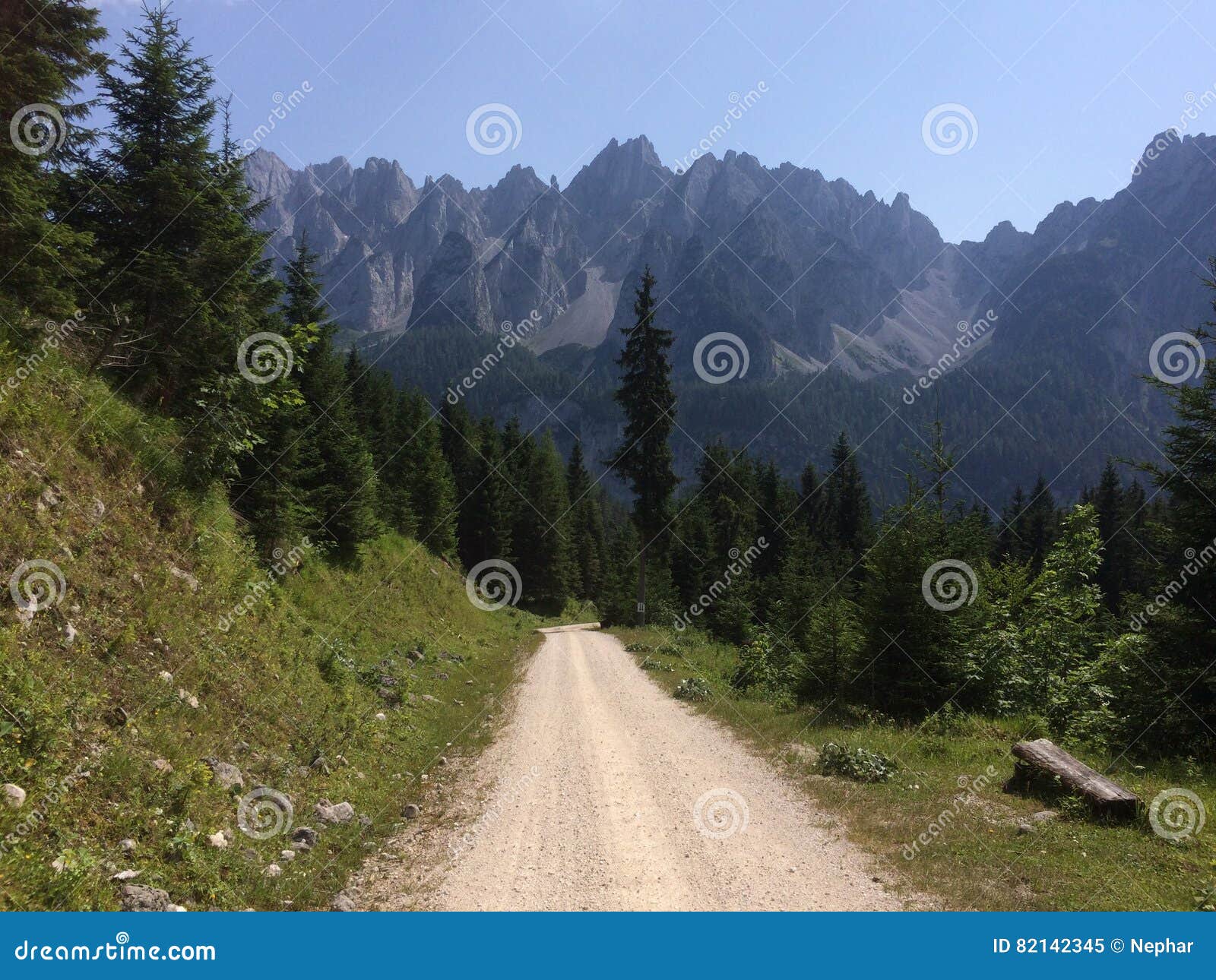 A path to the mountains stock image. Image of travel - 82142345