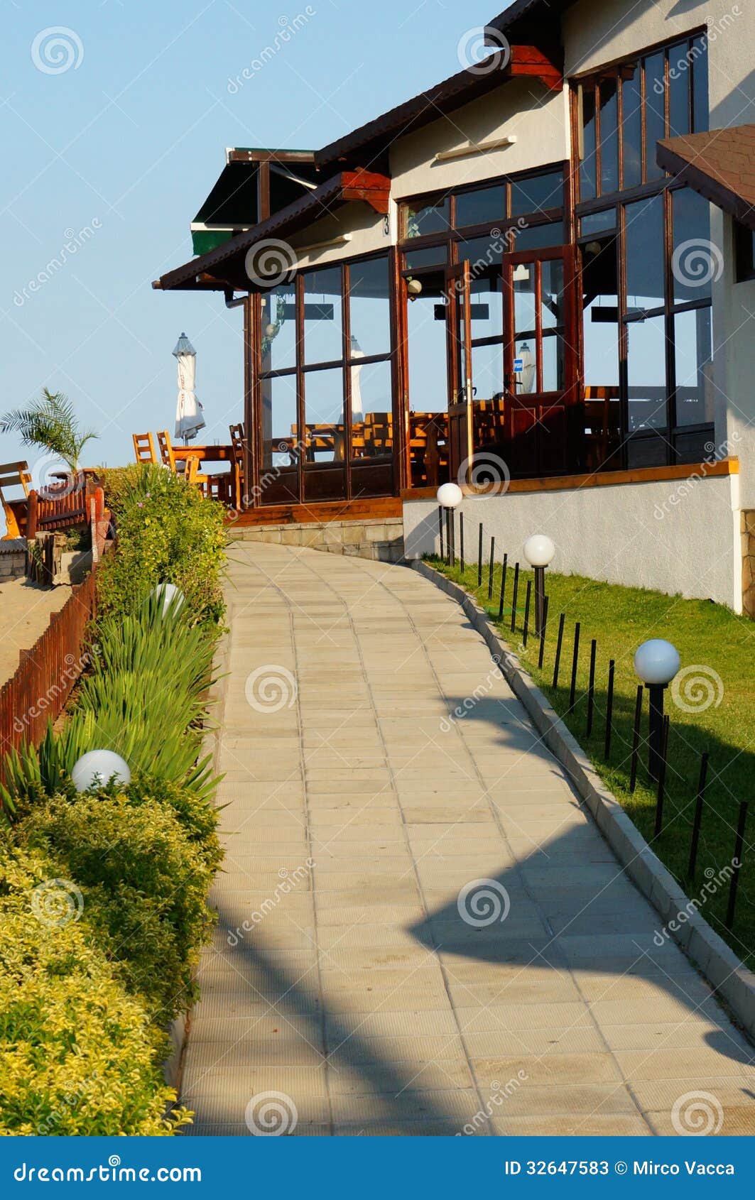 Path to restaurant stock image. Image of restaurant, tiles - 32647583