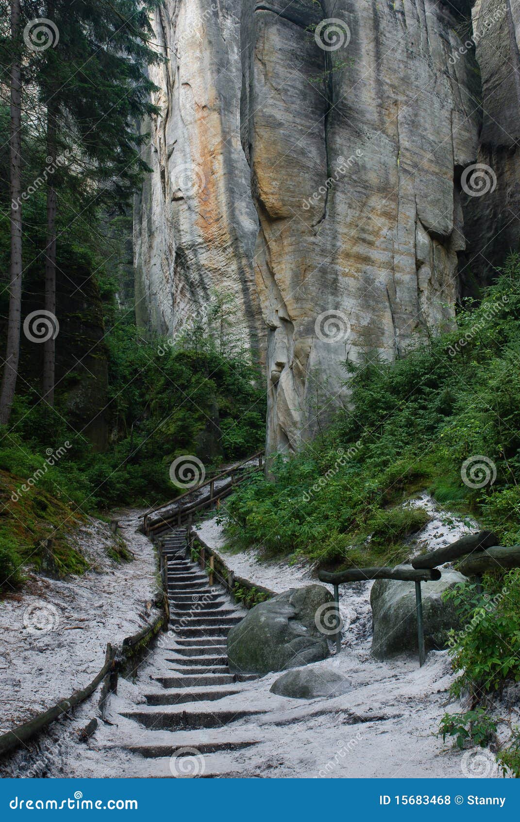 Path to rocks stock photo. Image of path, railings, stones - 15683468