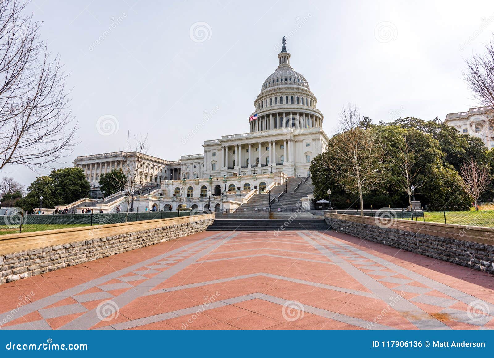 Path To the Steps of Capitol Hill Stock Photo - Image of path, hill ...