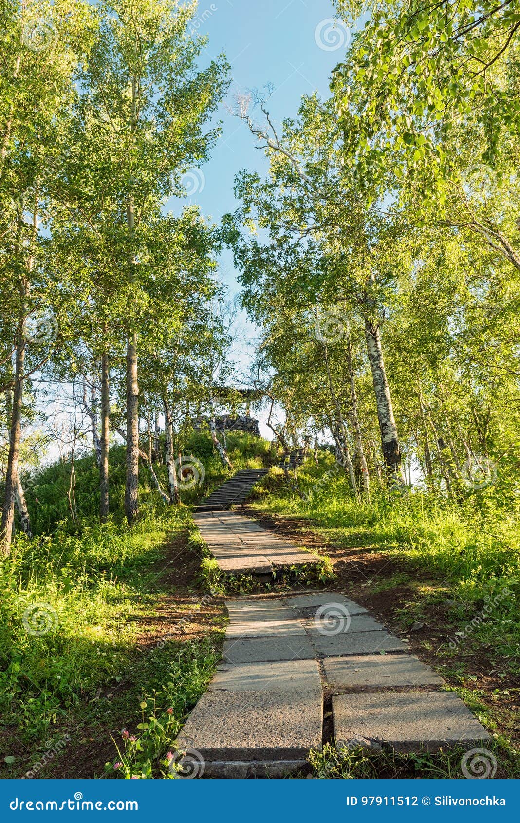 The Path To the Stone of Chersky in Listvyanka Stock Photo - Image of ...