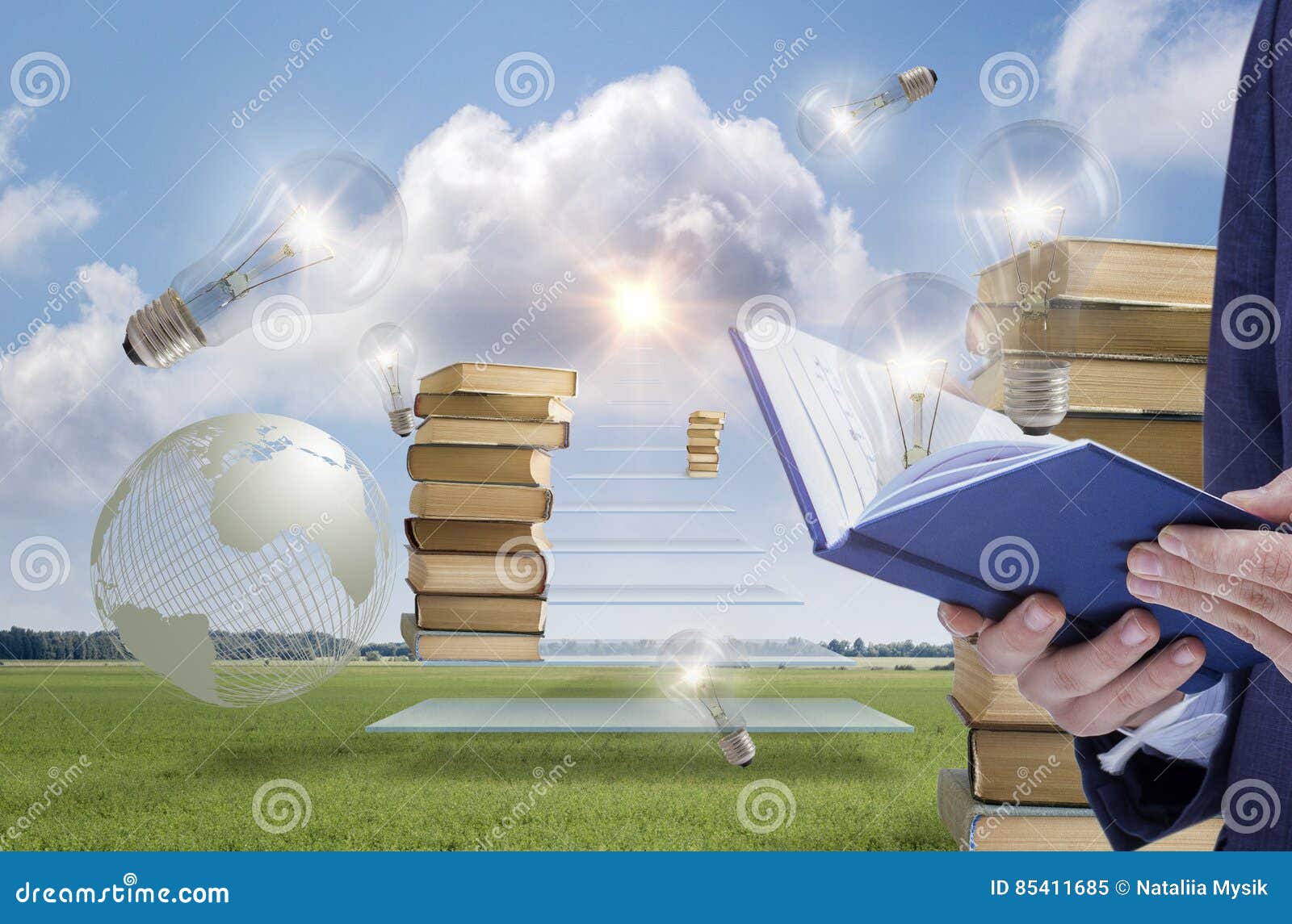 Path to success. stock image. Image of path, globe, globally - 85411685