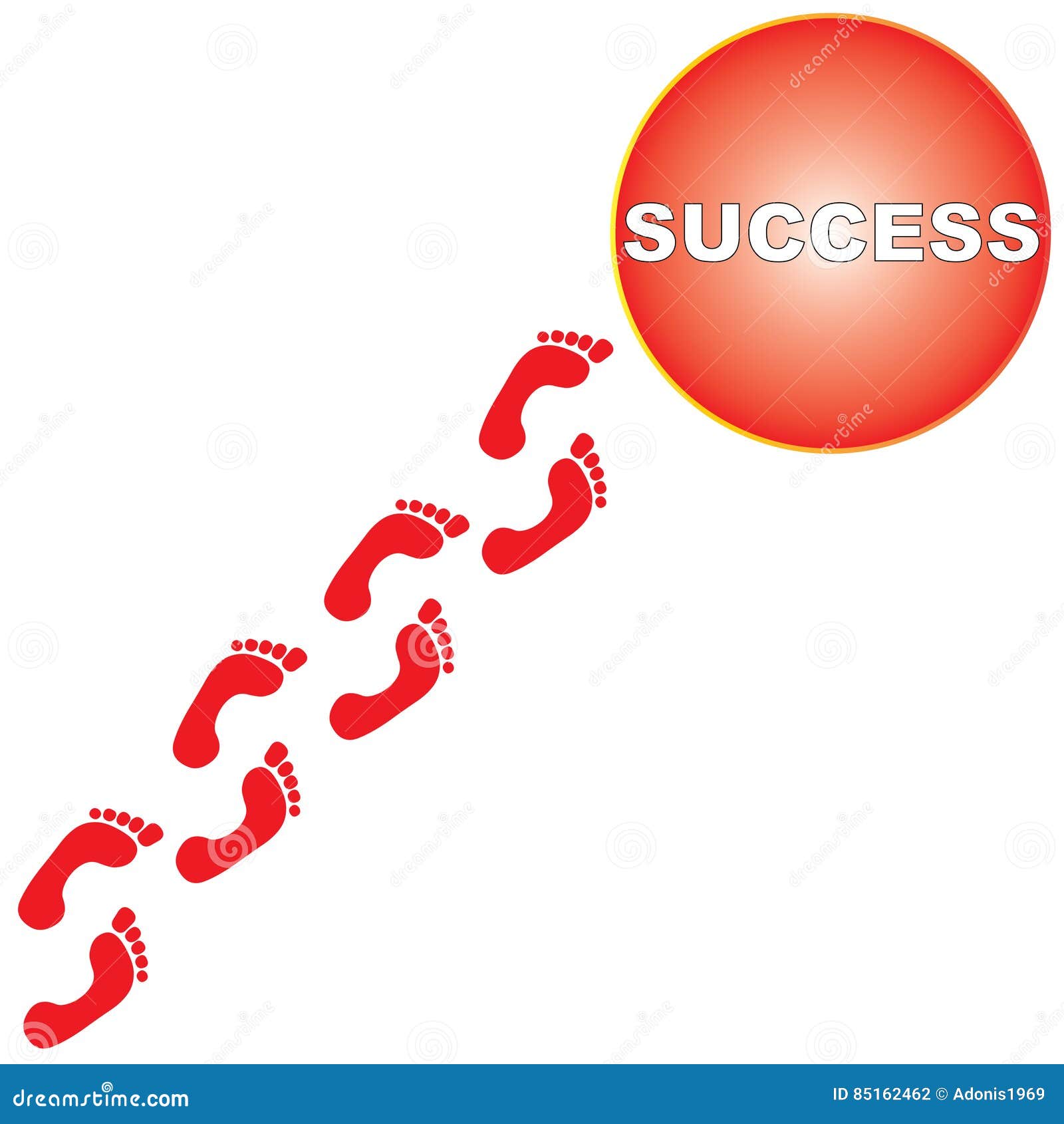 Path to success stock vector. Illustration of print, graphic - 85162462