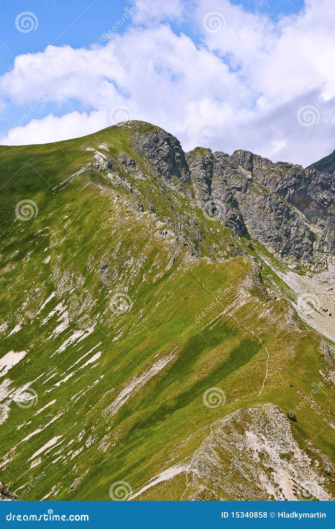 Path to the summit stock photo. Image of blue, adventure - 15340858