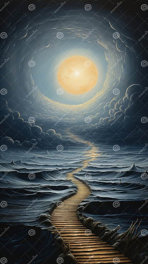 A Path to the Sun stock photo. Image of radiant, artwork - 315311910