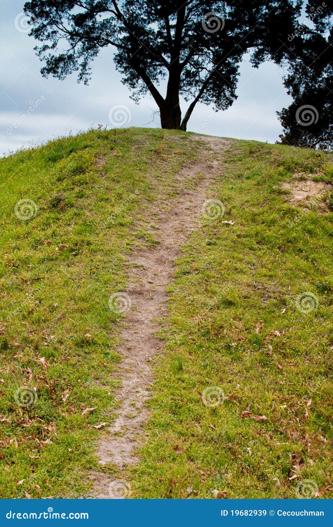 Path to Top of Hill stock image. Image of space, clouds - 19682939
