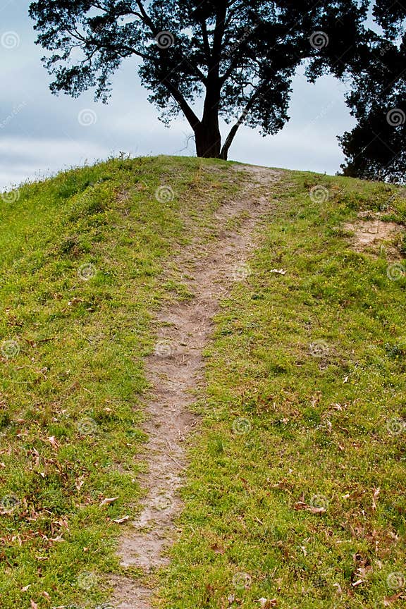 Path to Top of Hill stock image. Image of space, clouds - 19682939