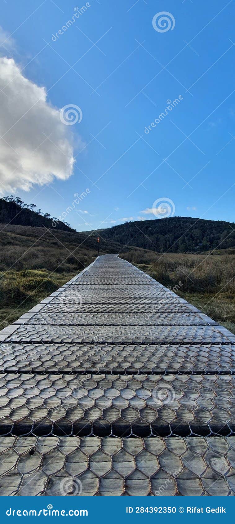 Path Track Walkway Landscape Stock Photo - Image of walkway, clouds ...