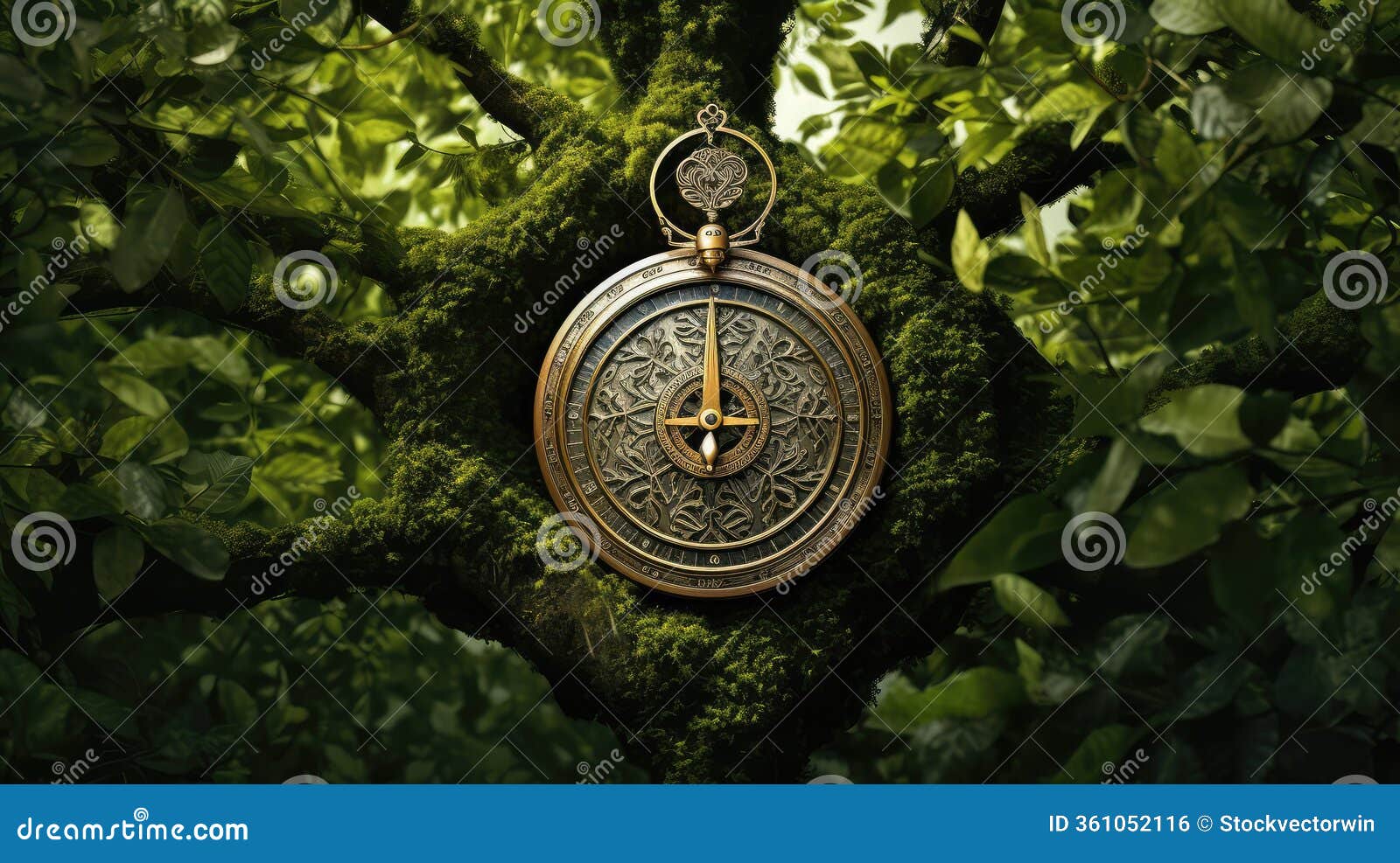 Path tree compass stock illustration. Illustration of connection ...