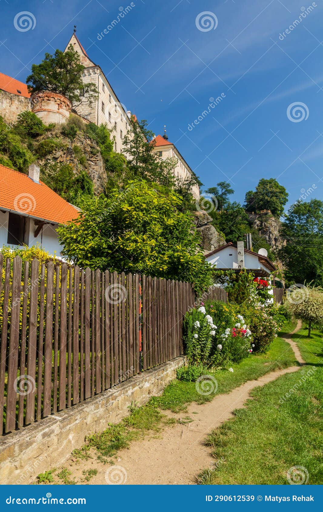 Path Under the Bechyne Castle, Czech Republ Stock Image - Image of ...