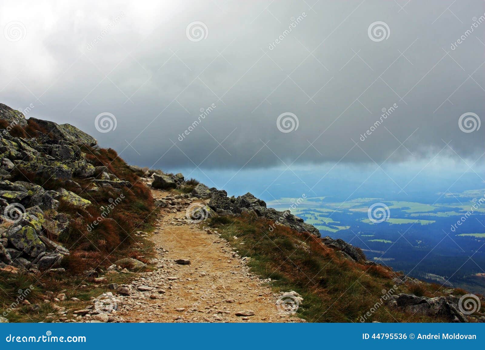 The path up the mountain stock photo. Image of europe - 44795536