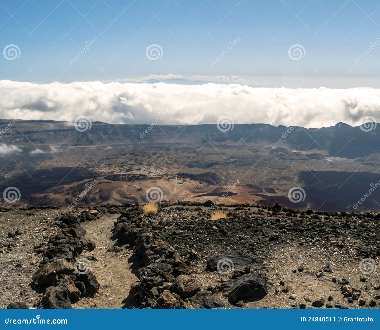 Path of volcanic rock stock image. Image of teide, tourism - 24840511
