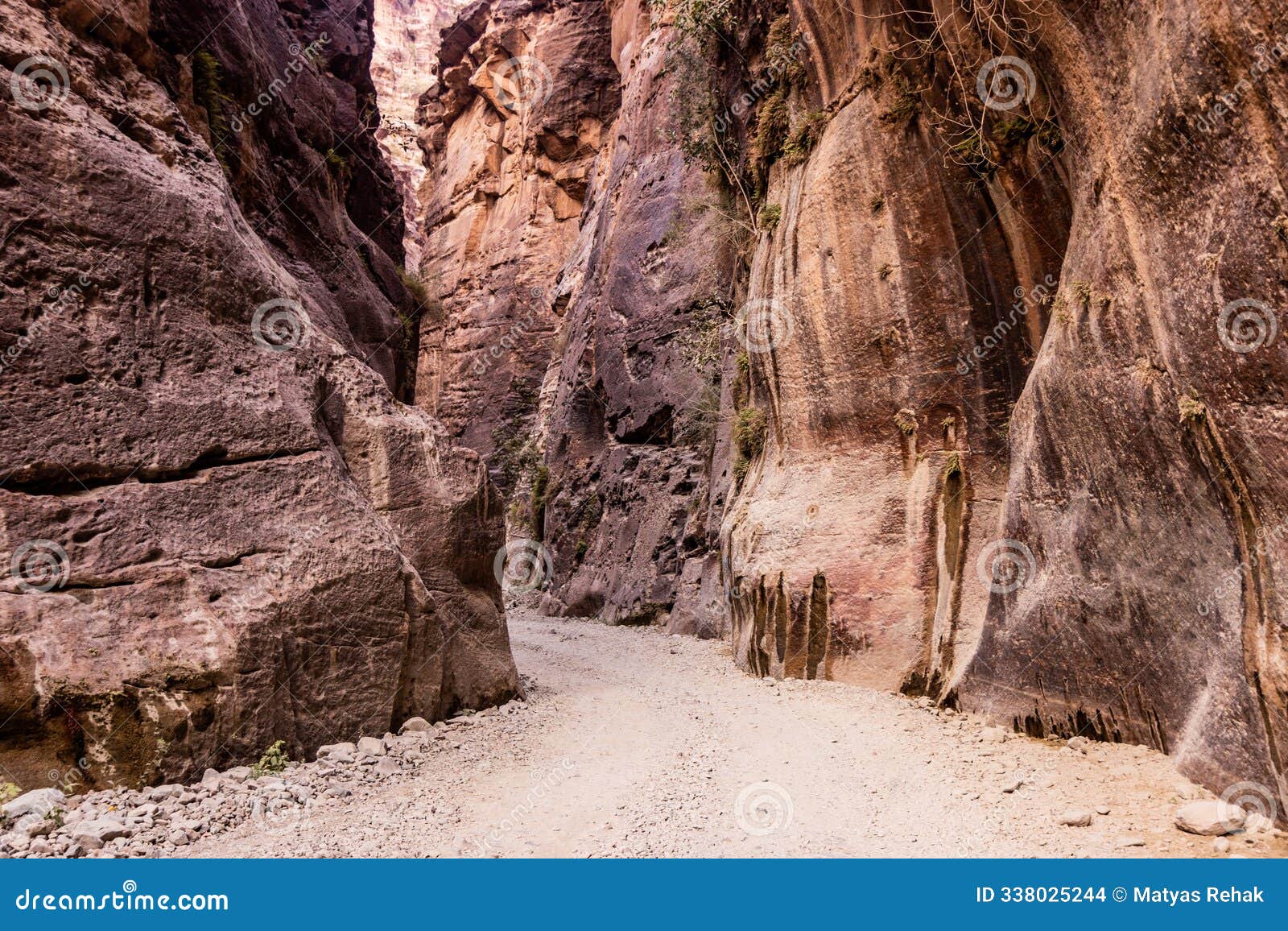 Path in Wadi Lajab Canyon, Saudi Arab Stock Photo - Image of ...