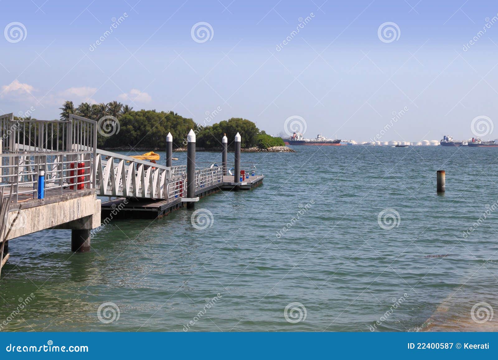 Path walk to port ship stock image. Image of boardwalk - 22400587