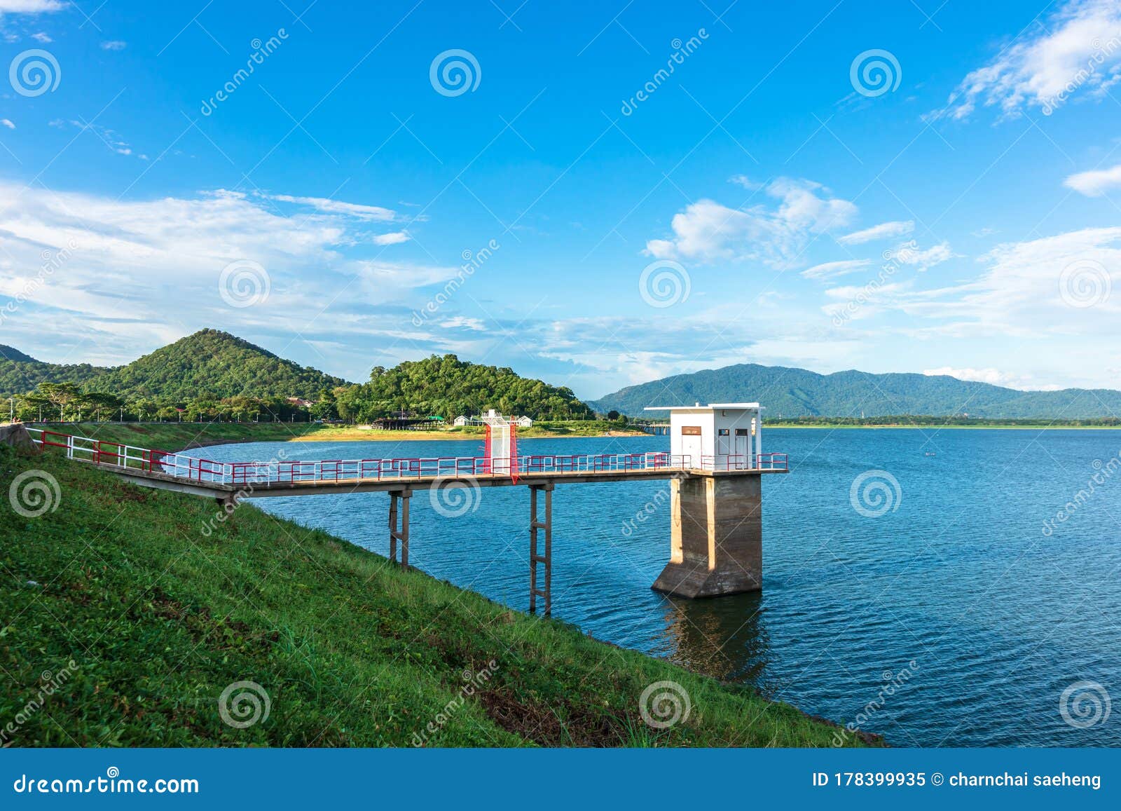 The Path Water Gate at Reservoir. Architecture Concept. Stock Image ...