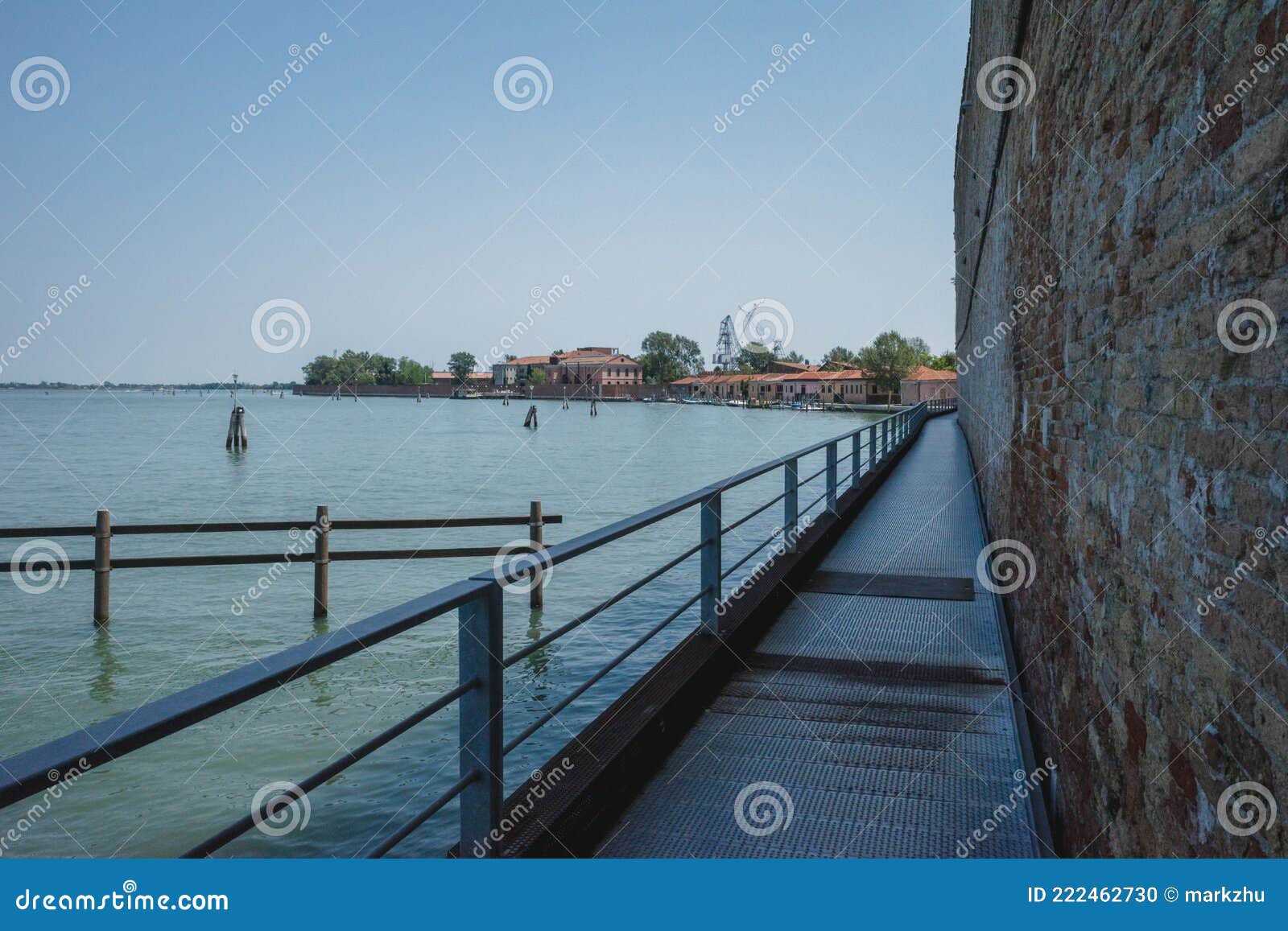 Path by Water in Venice, Italy Stock Photo - Image of clear, venetian ...