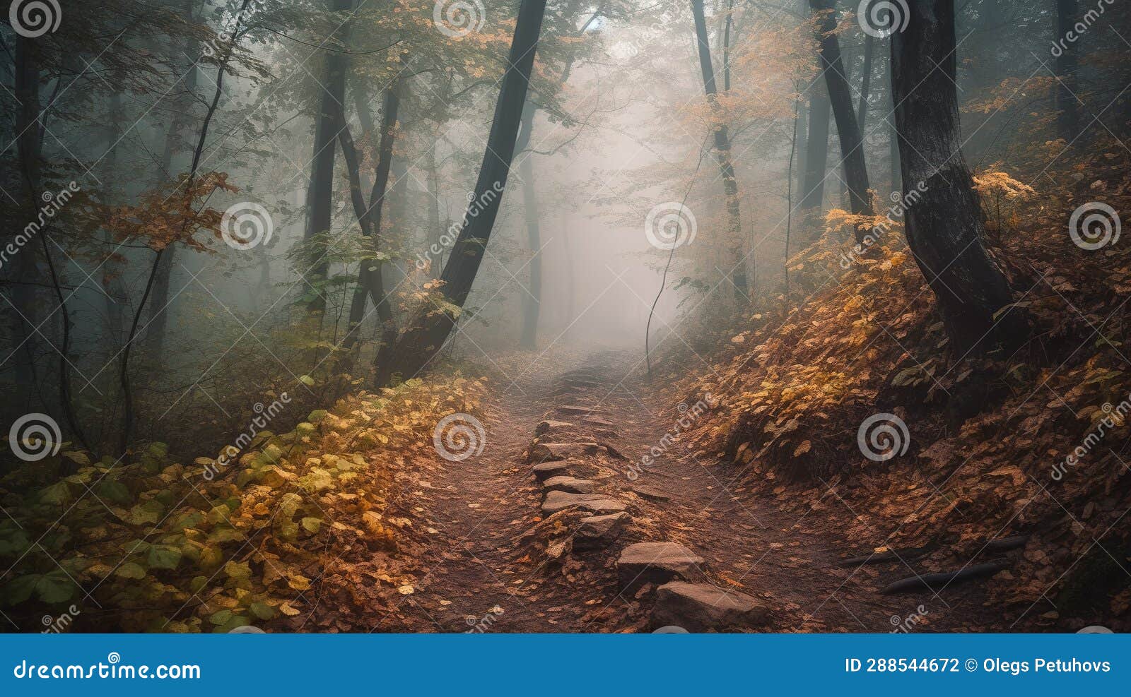 A Path in the Woods with Rocks on the Side of it Stock Photo - Image of ...