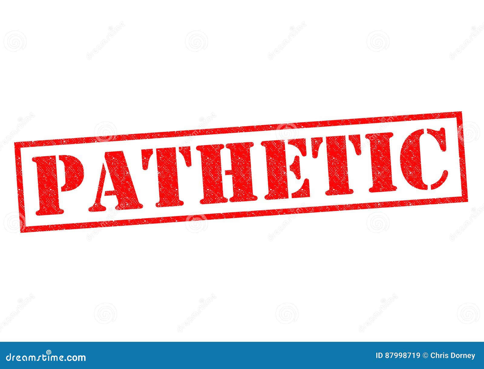 Pathetic stock de ilustración. Ilustración de rojo, cabecera - 87998719