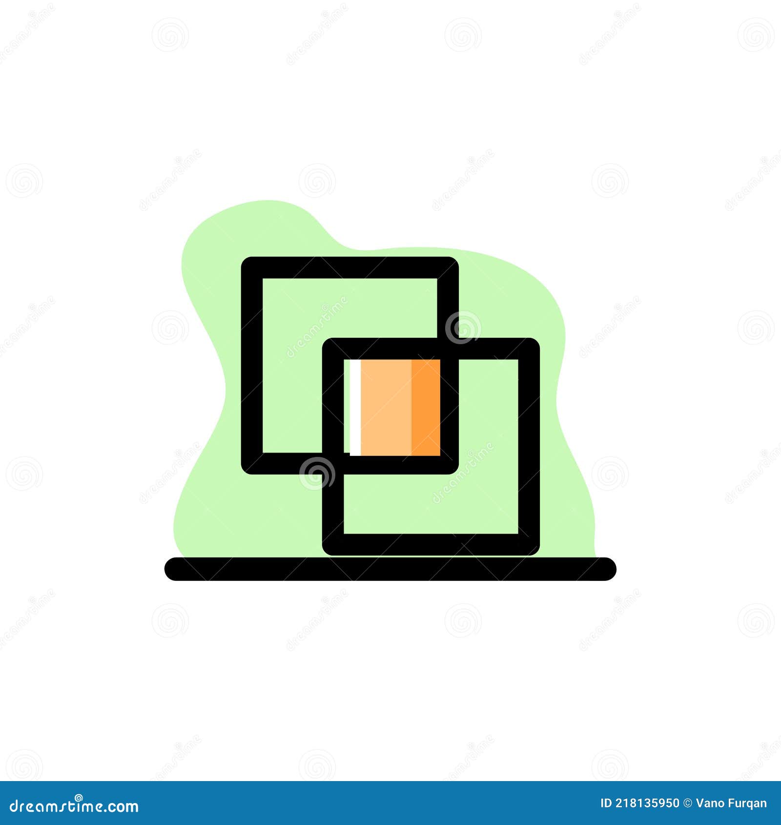 Pathfinder Intersect Icon Conceptual Vector Illustration Design Stock ...