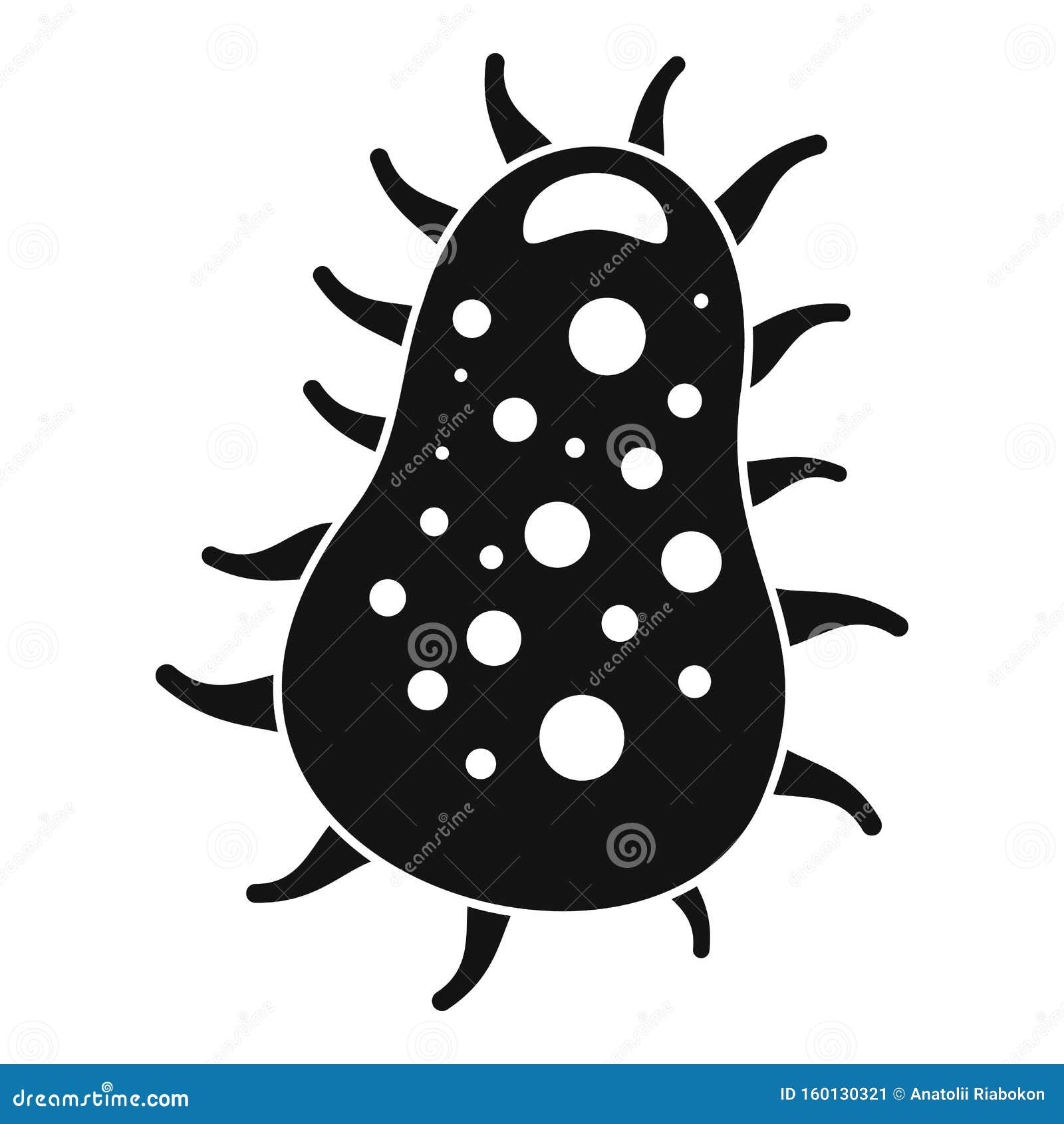 Pathogen Bacteria Icon, Simple Style Stock Vector - Illustration of ...
