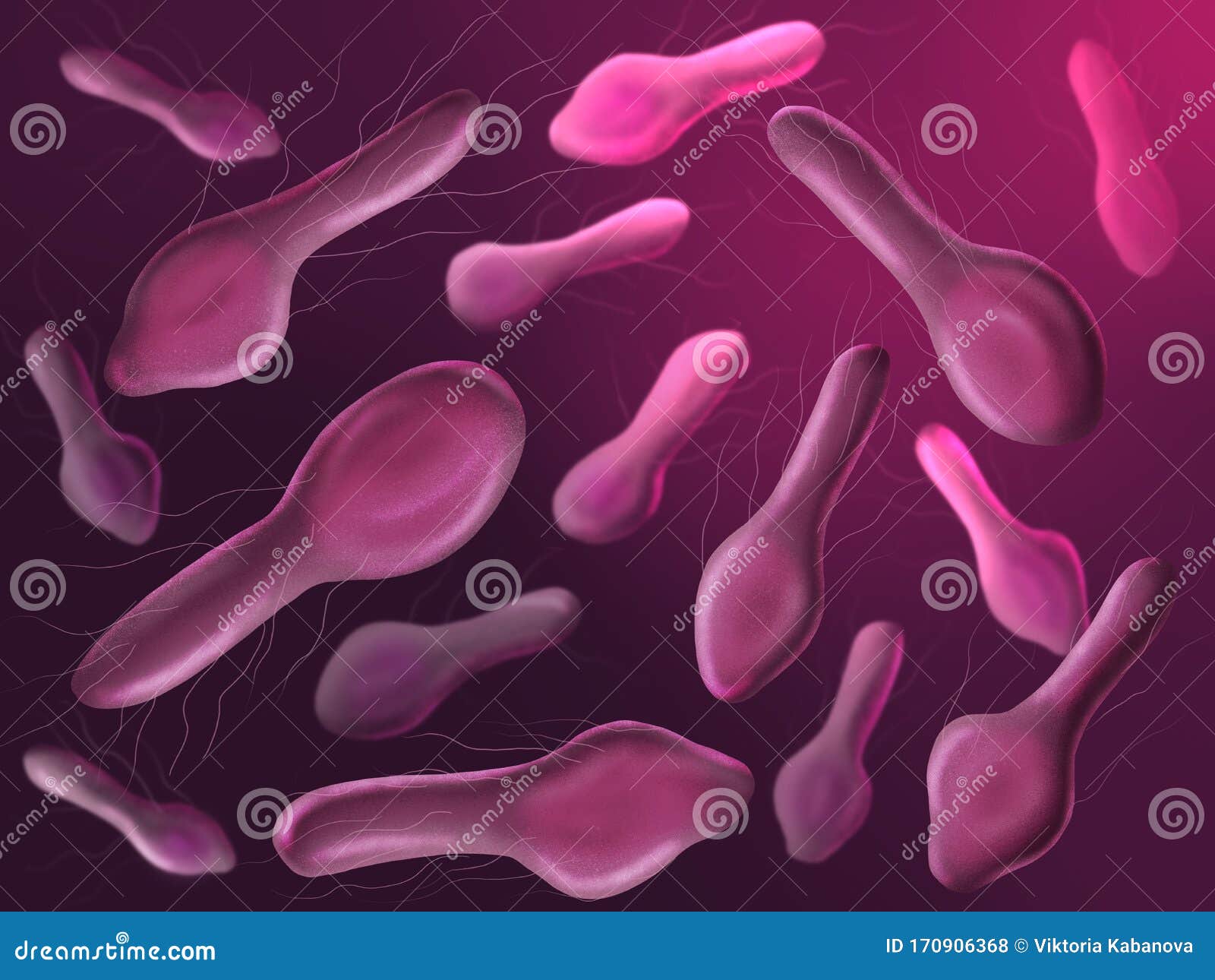 Pathogen of the botulism stock illustration. Illustration of medical ...