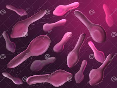 Pathogen of the botulism stock illustration. Illustration of medical ...