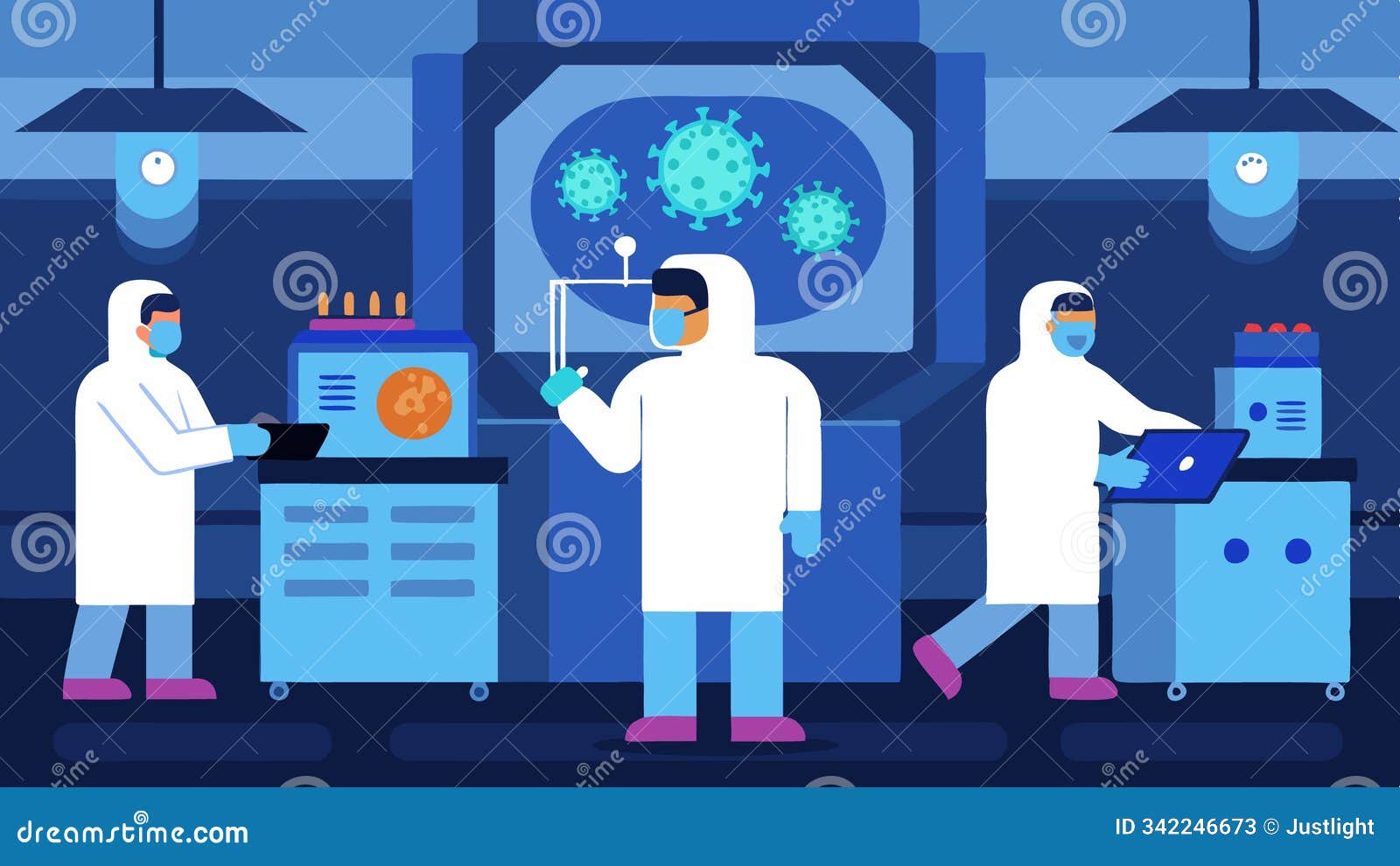 Pathogen Detection Lab a Hightech Laboratory with Advanced Machines ...
