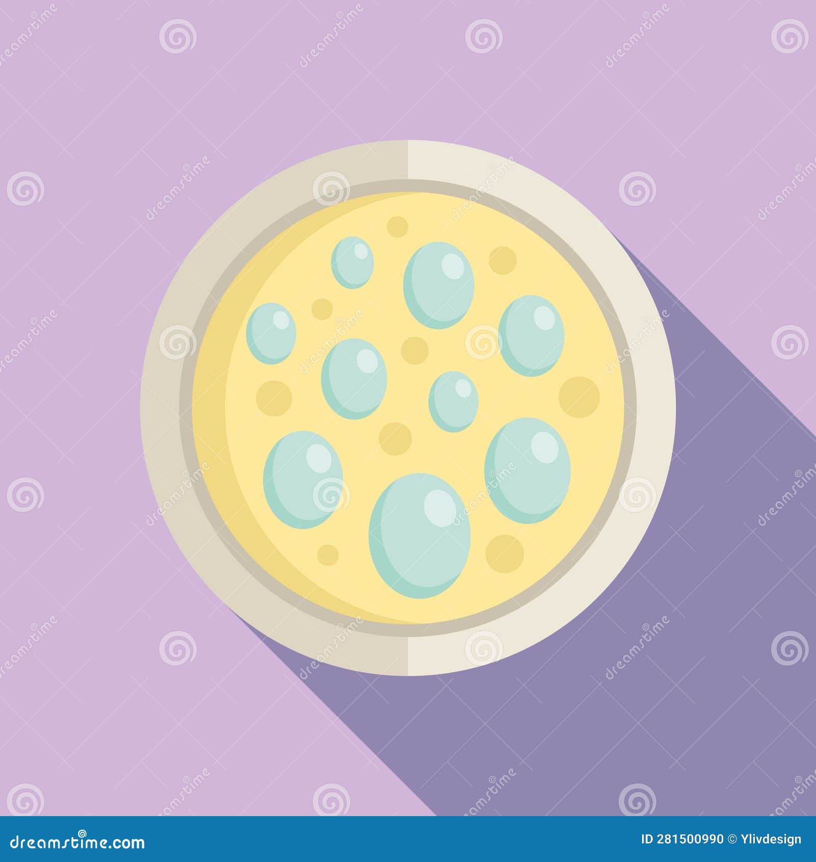 Pathogen Icon Flat Vector. Bacteria Petri Stock Vector - Illustration ...