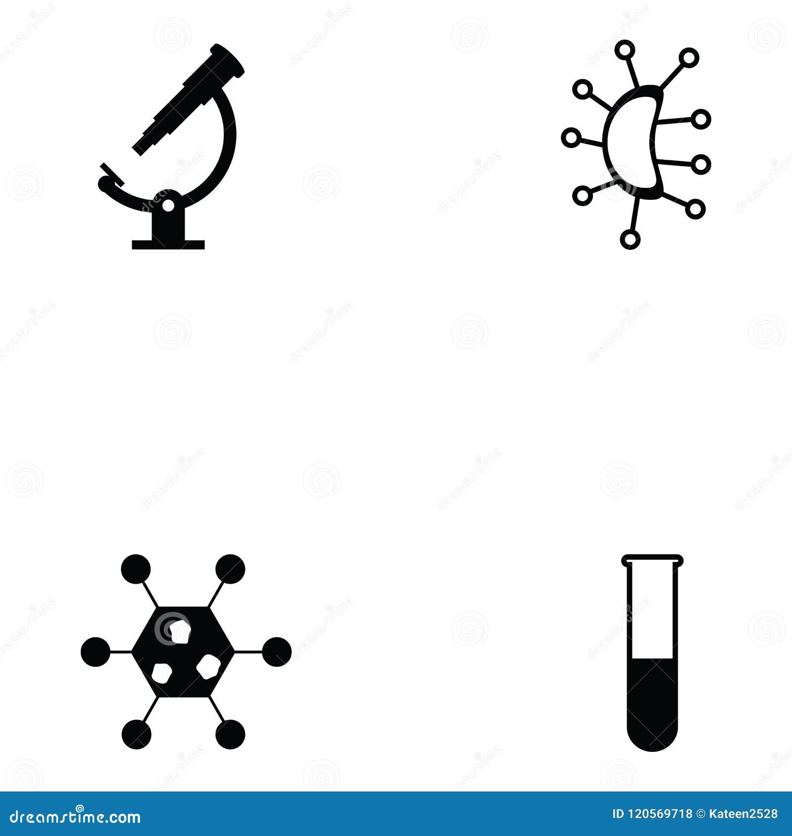 Pathogen icon set stock vector. Illustration of microbe - 120569718