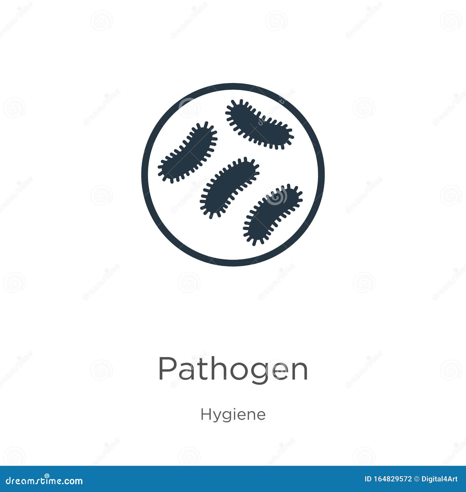 Pathogen Icon Vector. Trendy Flat Pathogen Icon from Hygiene Collection ...
