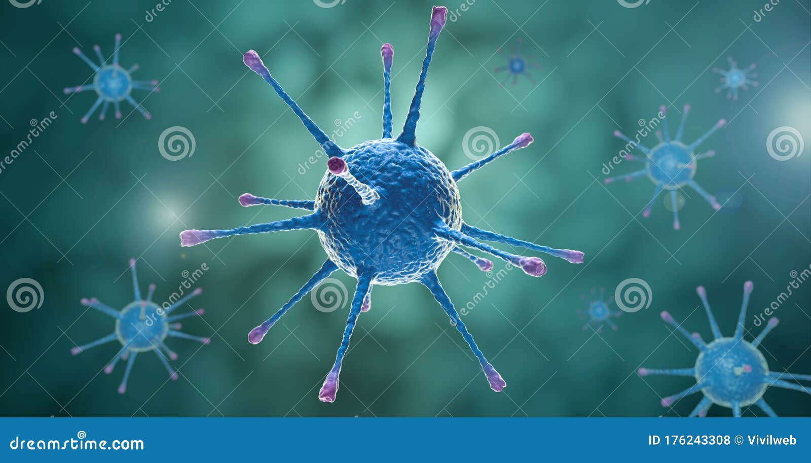 Pathogen Micro Organisms Magnification Stock Illustration ...