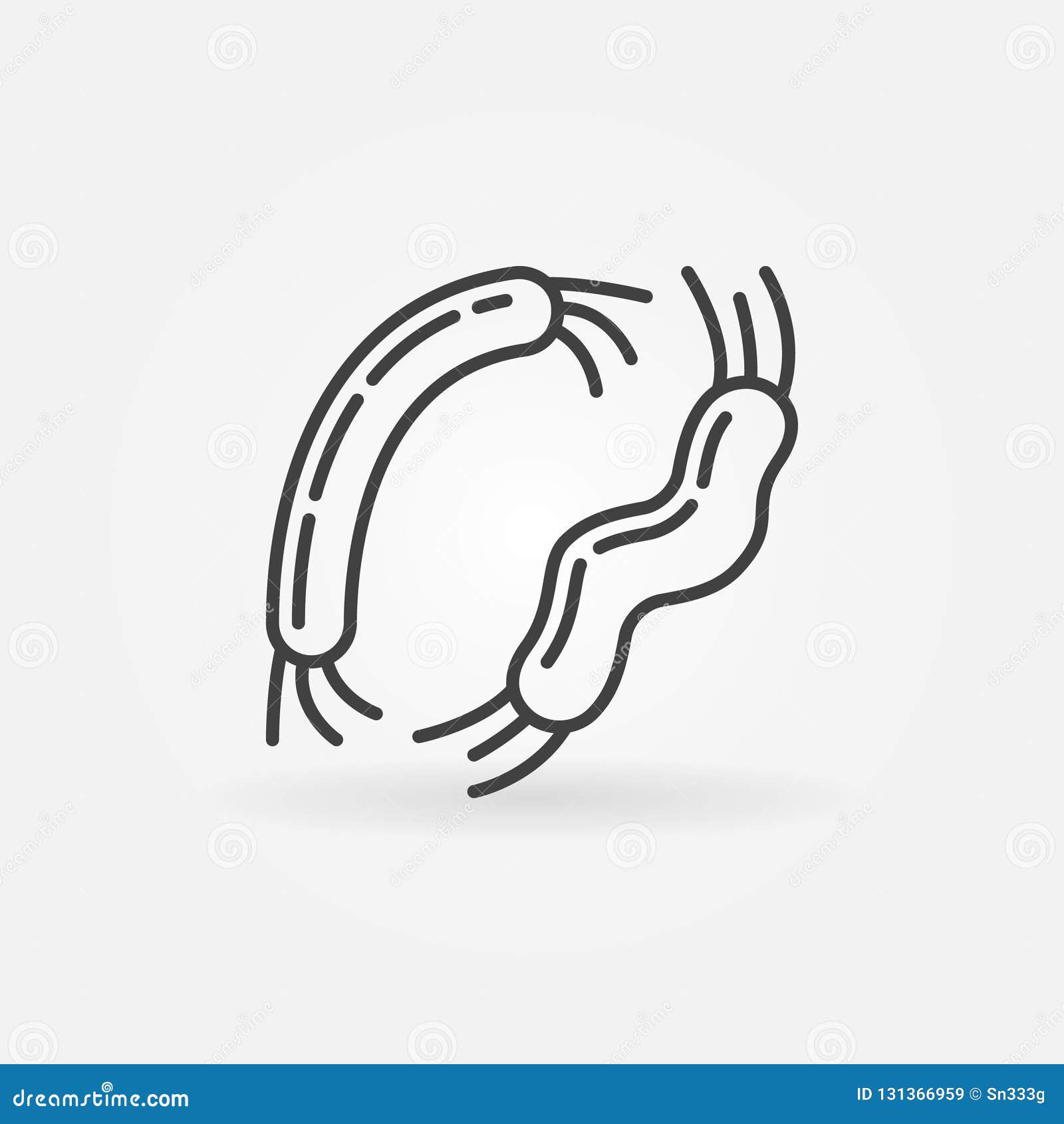 Pathogen Vector Concept Virology Icon in Thin Line Style Stock Vector ...