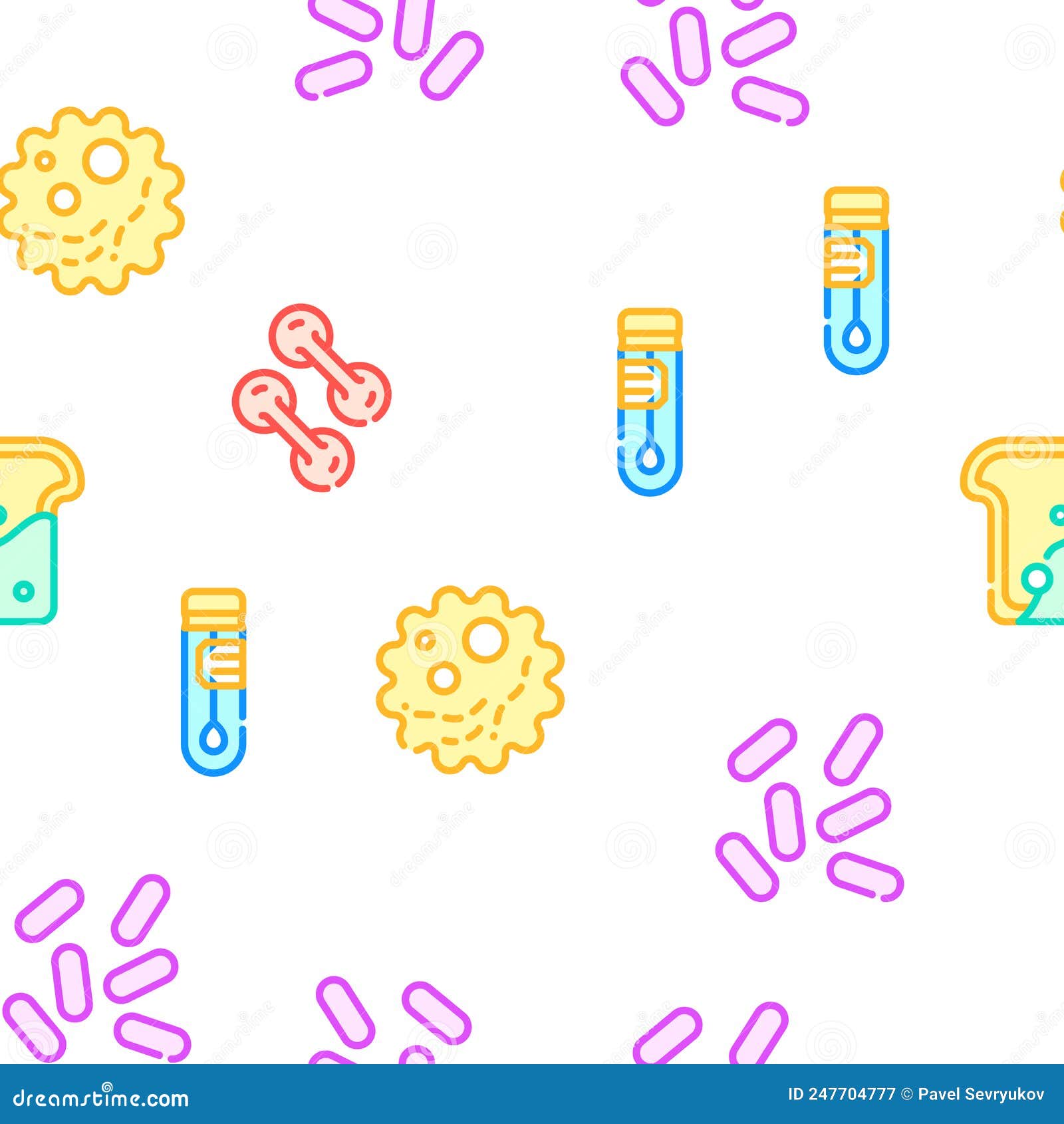 Pathogen Virus Disease Collection Icons Set Vector Stock Illustration ...