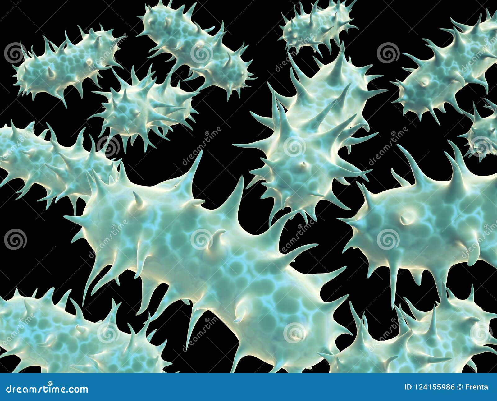 Pathogen viruses stock illustration. Illustration of colony - 124155986