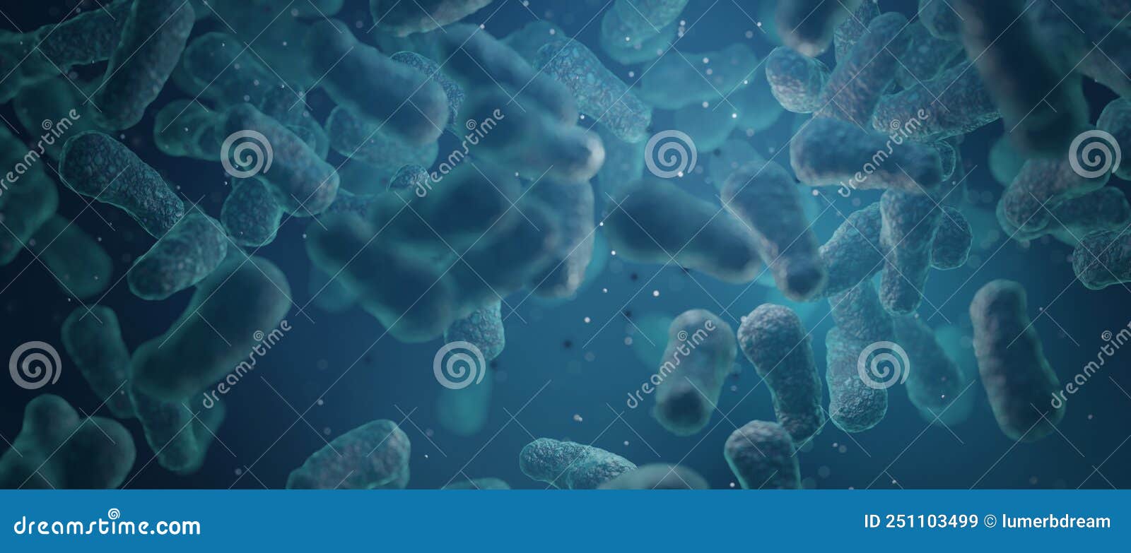 Pathogenic Bacteria Illustration, Epidemic Bacterial Infection 3D ...