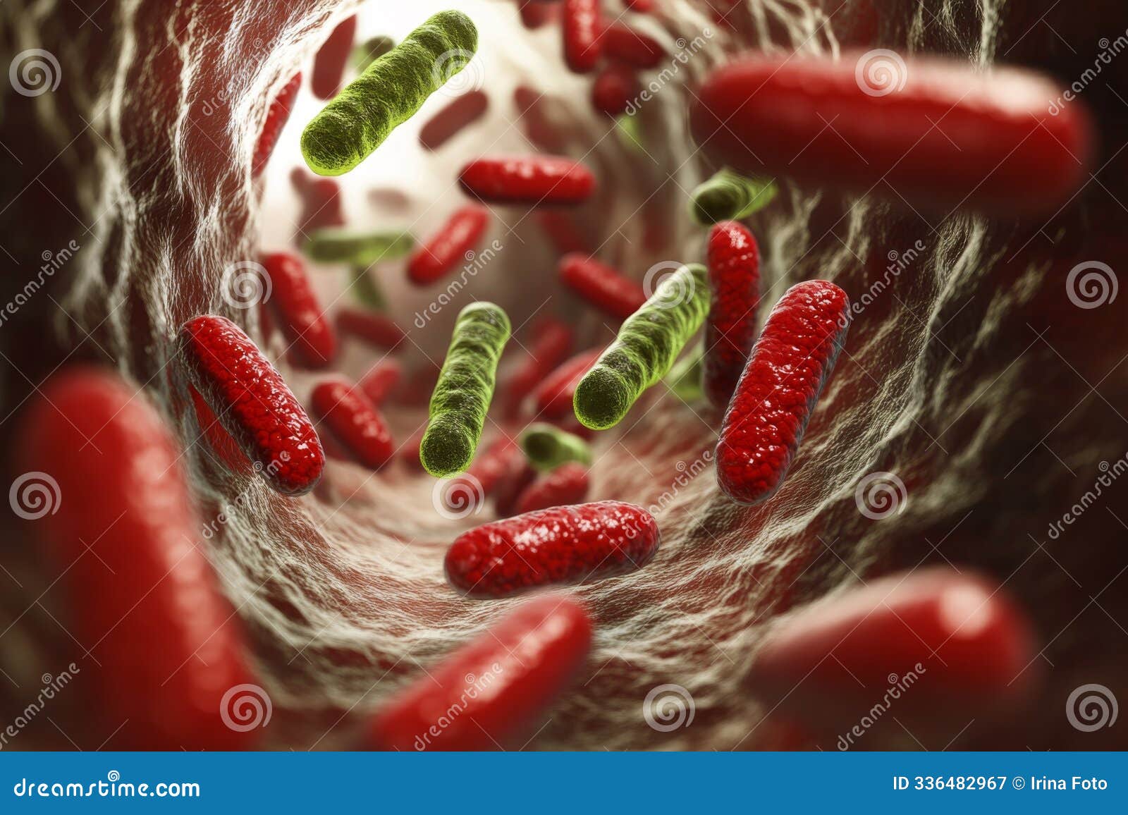 Pathogenic Bacteria In The Bloodstream With Red Blood Cells ...