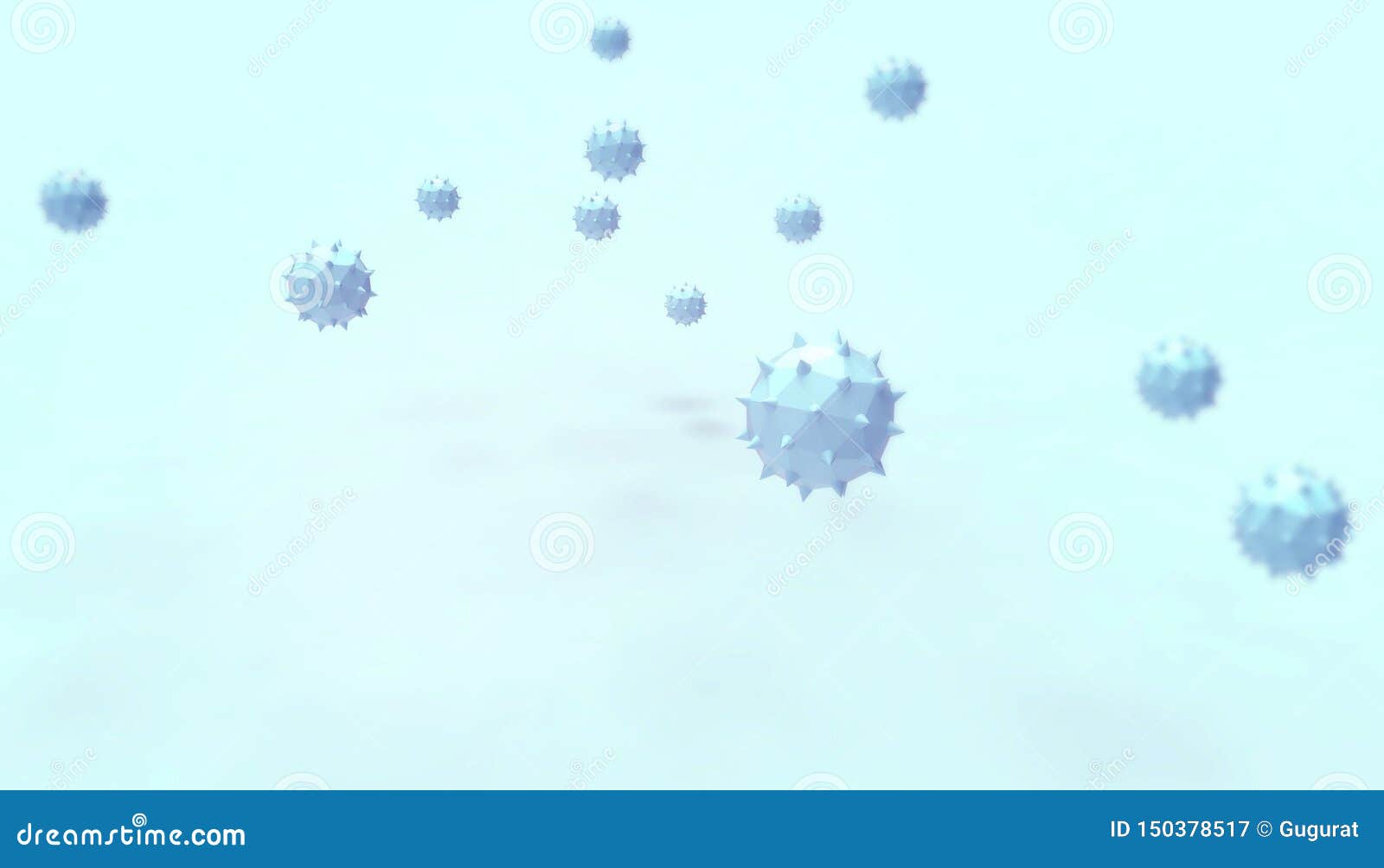 Pathogenic Bacteria, Viruses Bomb and Microscopic and Concept Low Poly ...