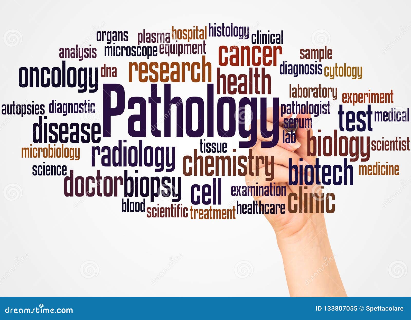 Pathology Word Cloud And Hand With Marker Concept Royalty-Free Stock ...