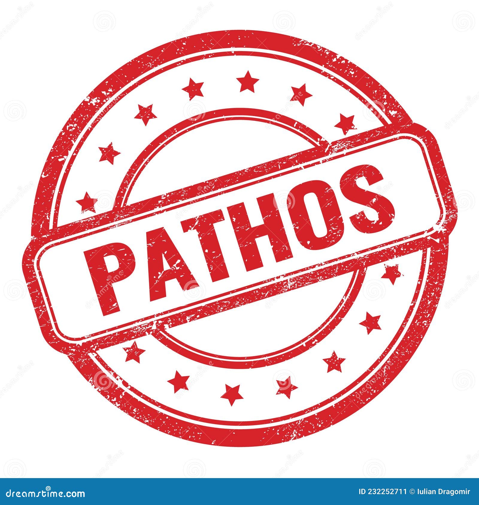 PATHOS Word Written on Red Round Stamp Stock Illustration ...