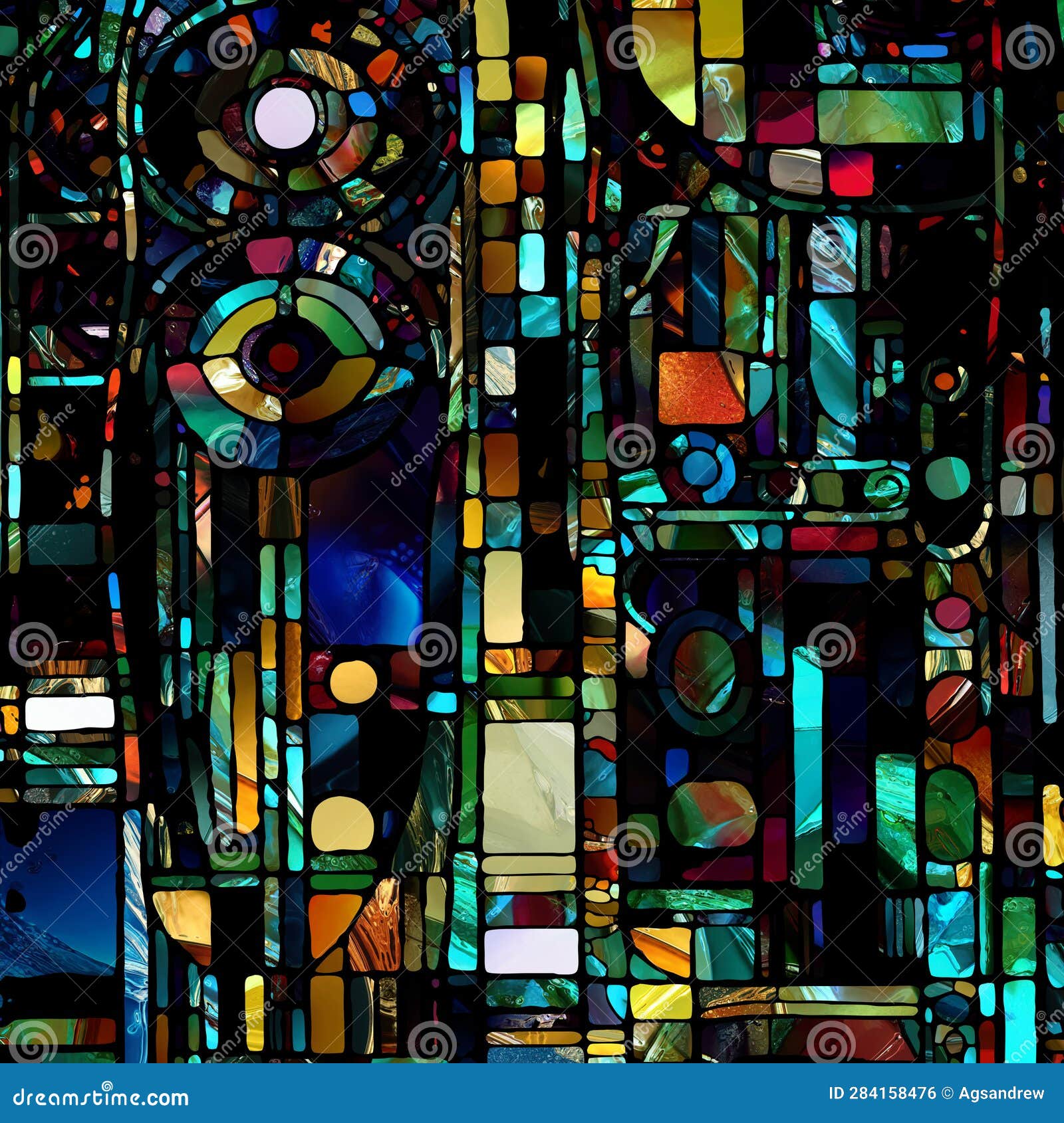 Paths of Bright Glass stock illustration. Illustration of pattern ...