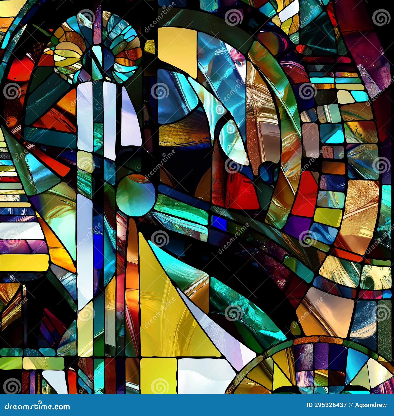 Paths of Bright Glass stock image. Image of glass, multicolored - 295326437