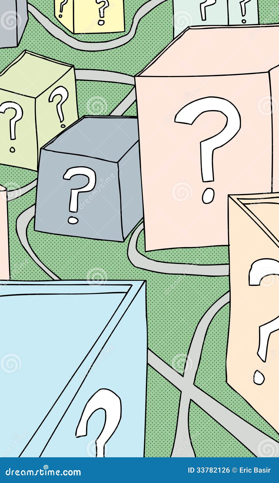 Paths of Decision stock vector. Illustration of complicated - 33782126