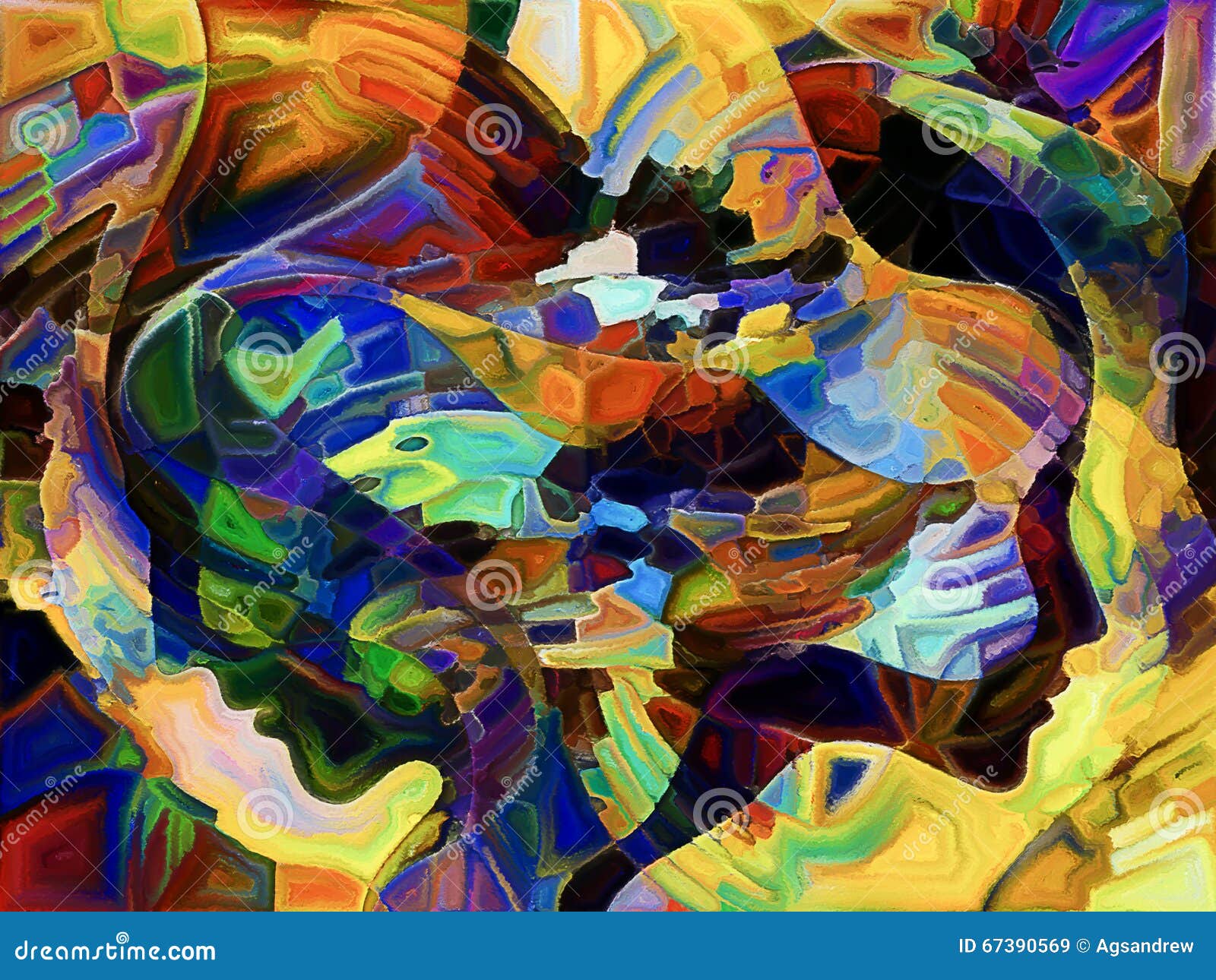 Paths of Fragmentation stock illustration. Illustration of artwork ...