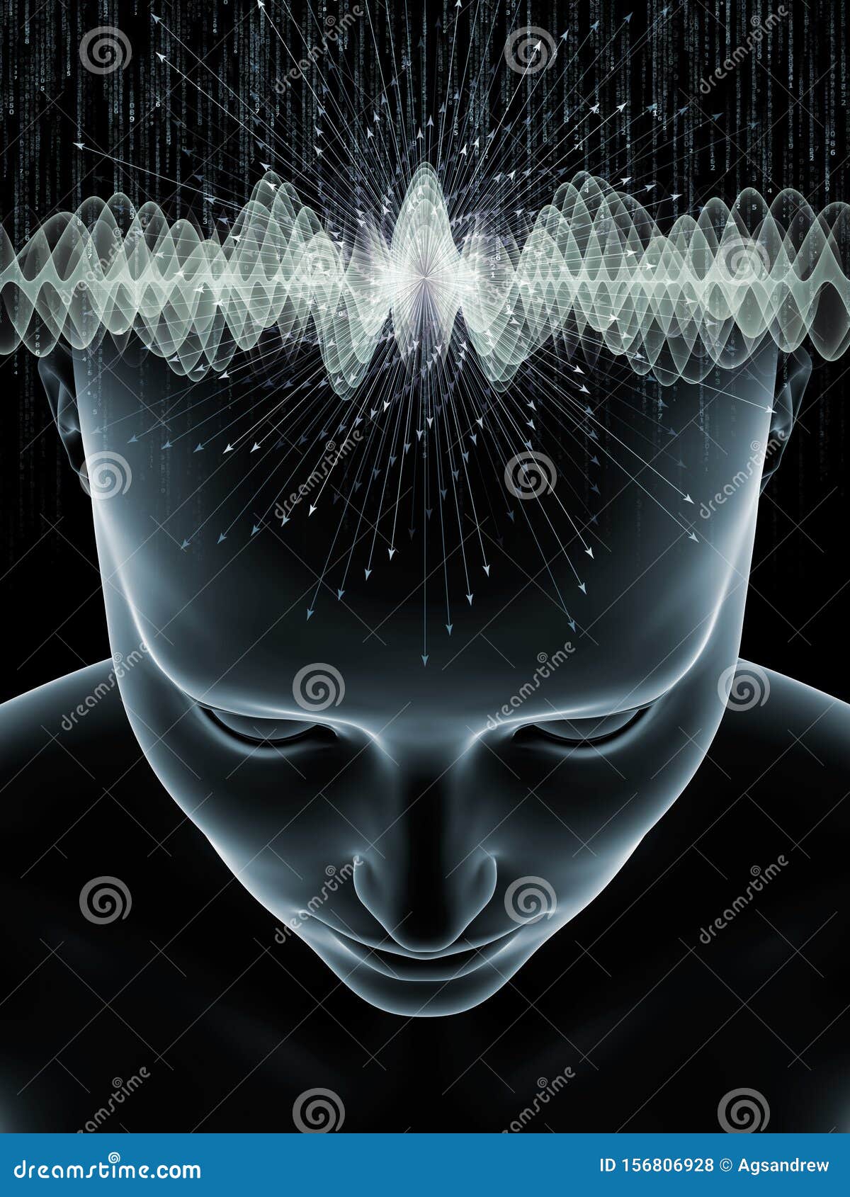 Paths of Human Mind stock illustration. Illustration of code - 156806928