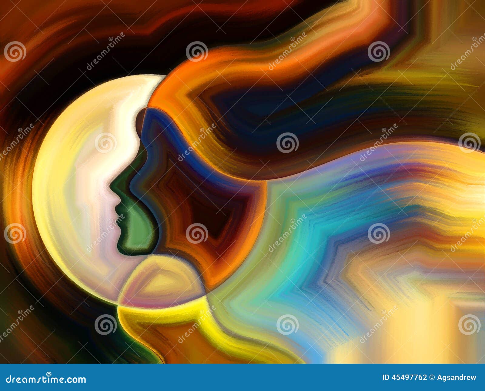 Paths of Inner Paint stock illustration. Illustration of inspiration ...