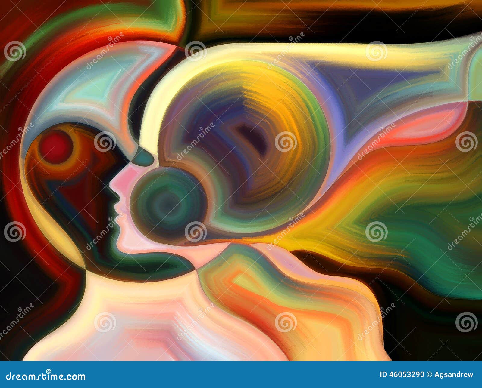 Paths of Inner Paint stock illustration. Illustration of paint - 46053290