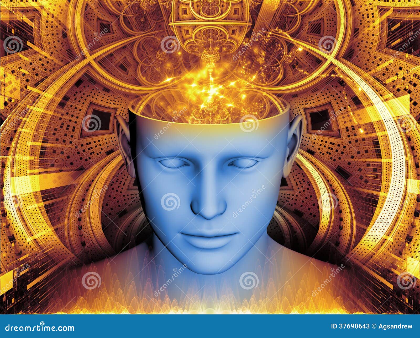 Paths of the Mind stock illustration. Illustration of hallucination ...