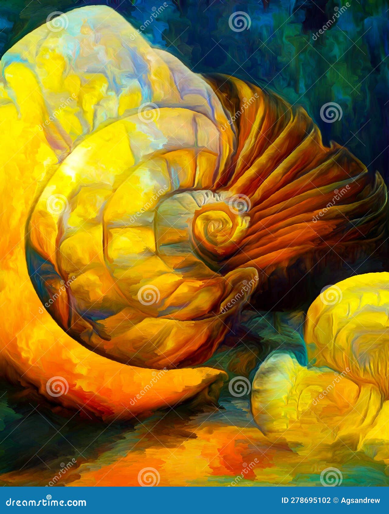 Paths of Nautilus stock illustration. Illustration of aquatic - 278695102
