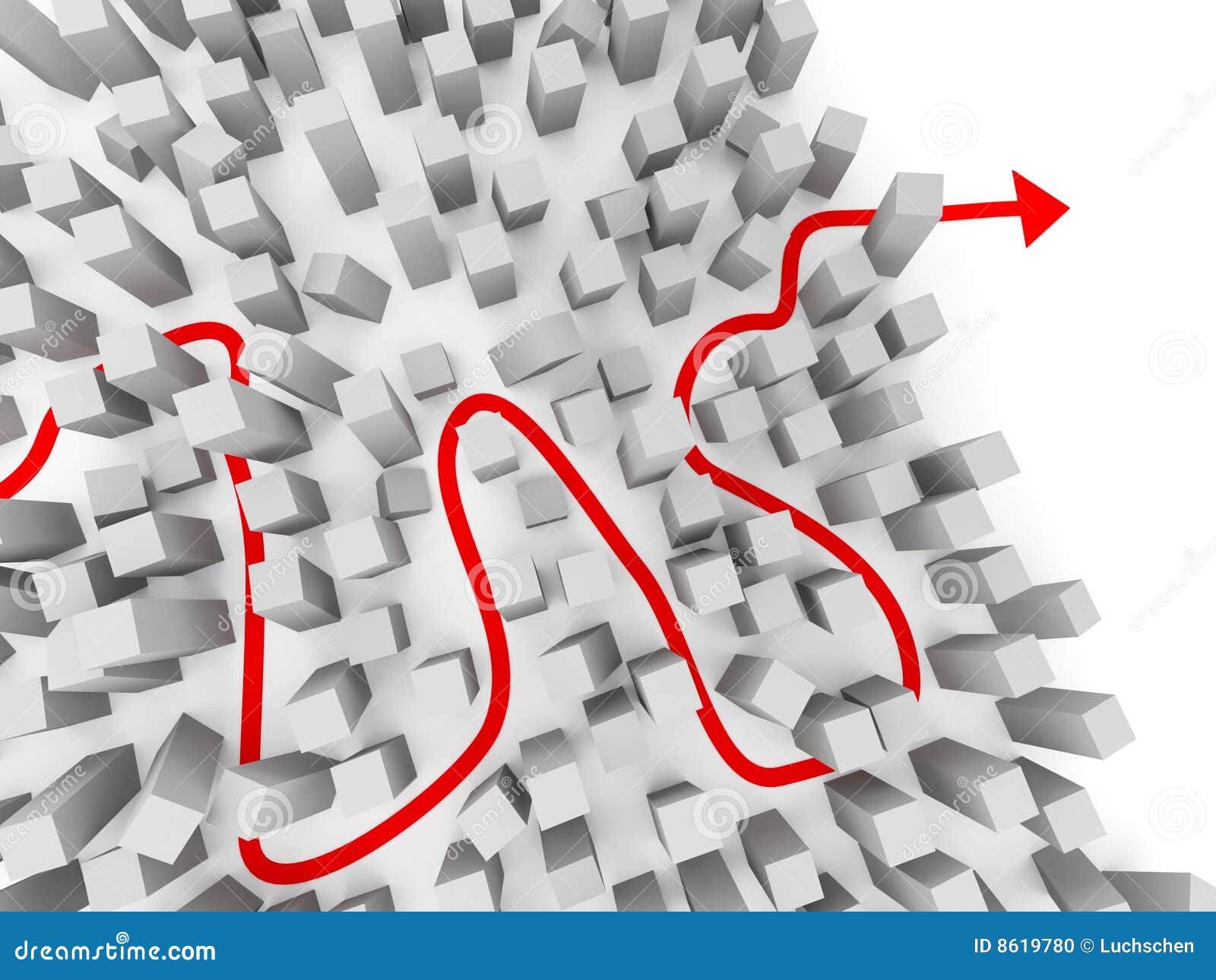 Pathway stock illustration. Illustration of adversity - 8619780