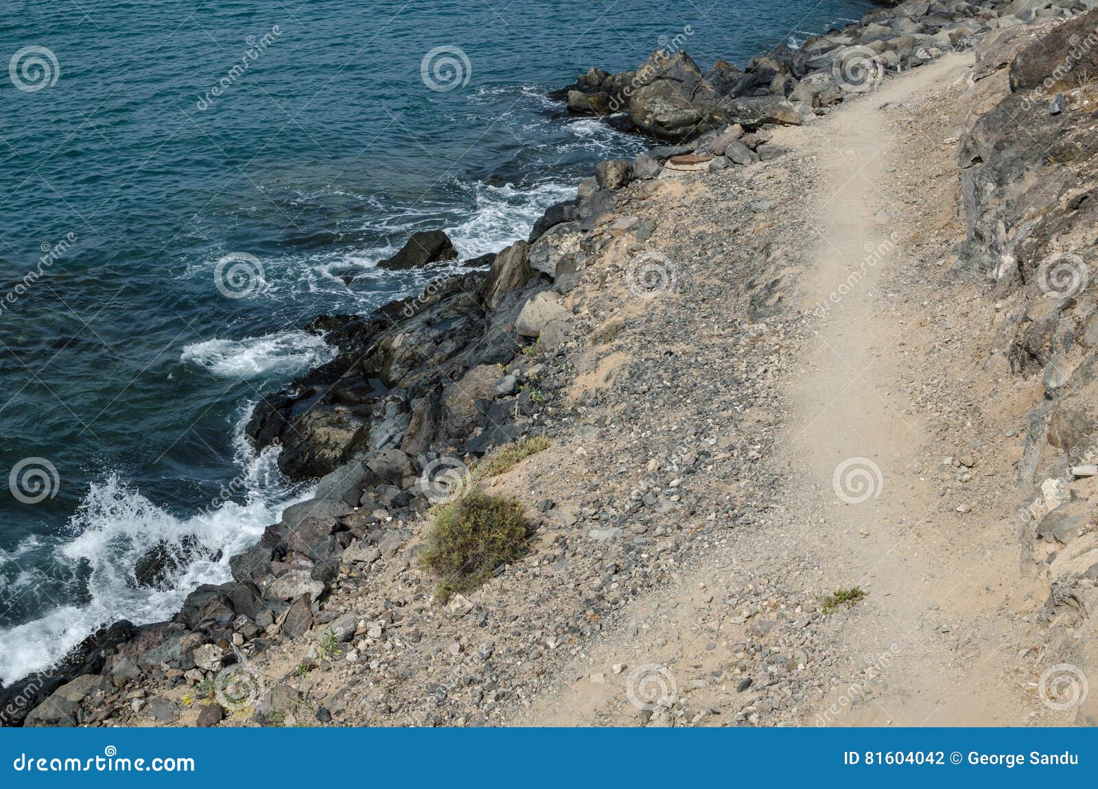 Pathway along sea shore stock photo. Image of travel - 81604042